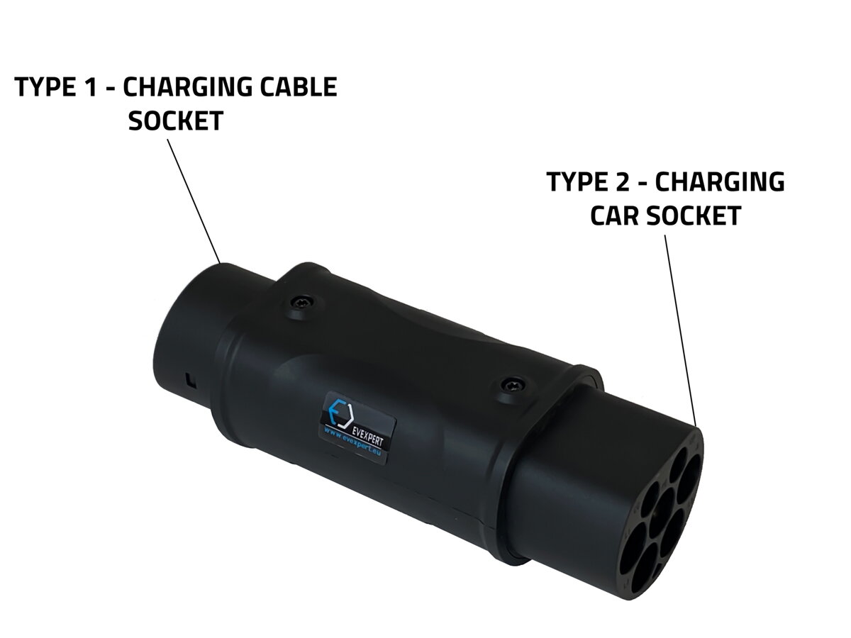 Adapter from Type 2 to Type 1 | 32A | 7,4kW | no cable
